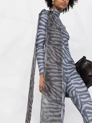 ATU BODY COUTURE Bow-detail Jumpsuit - Grey