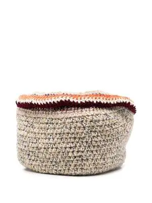 VITELLI Chunky-knit Wool Shoulder Bag
