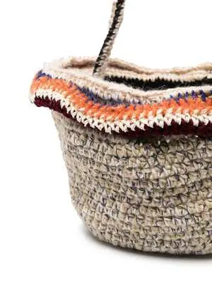 VITELLI Chunky-knit Wool Shoulder Bag