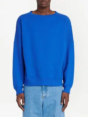 Balmain Cotton Sweatshirt With Logo Patch