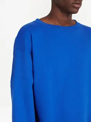 Balmain Cotton Sweatshirt With Logo Patch