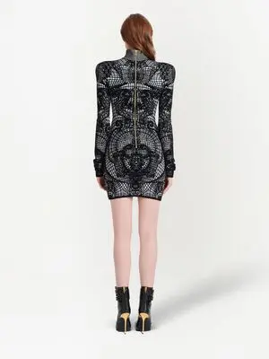 Balmain Graphic-print Fitted Dress