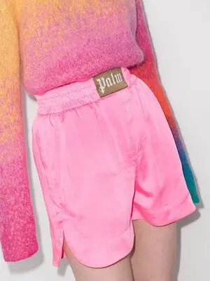 Palm Angels Palm Boxer Logo-patch Shorts