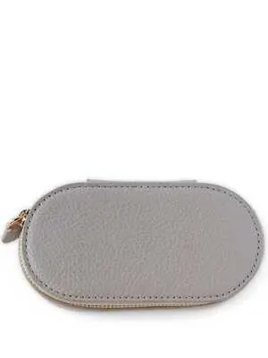 Monica Vinader Leather Oval Jewellery Case - Grey