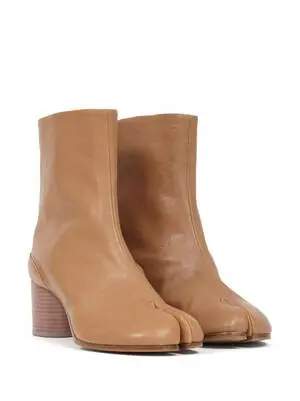 MAISON MARGIELA Tabi Leather Ankle Boots - Neutrals