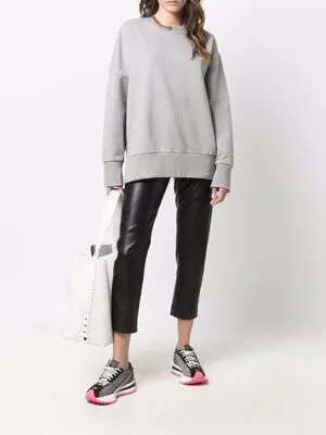 Stella McCartney Falabella Chain-embellished Sweatshirt - Grey