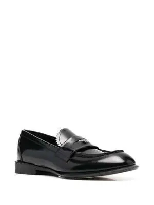 Alexander McQueen Coin-embellished Penny Loafers
