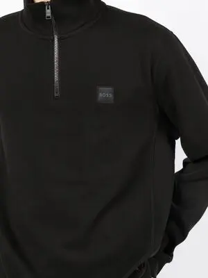BOSS High-neck Half-zip Sweatshirt