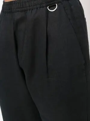 LOW BRAND Straight-leg Linen Trousers