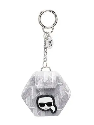 Karl Lagerfeld K/ikonik Mini Pocket Keychain - Grey