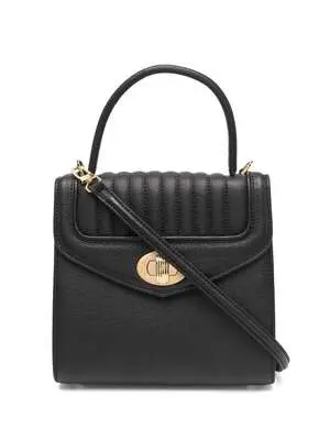 DELAGE Freda Leather Tote Bag - Black