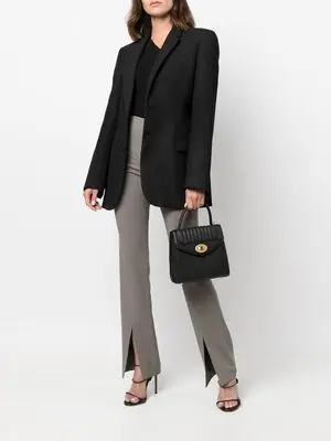 DELAGE Freda Leather Tote Bag - Black