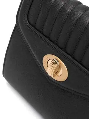 DELAGE Freda Leather Tote Bag - Black