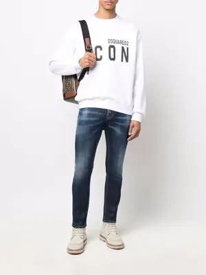Dsquared2 Icon Jersey Sweatshirt - White