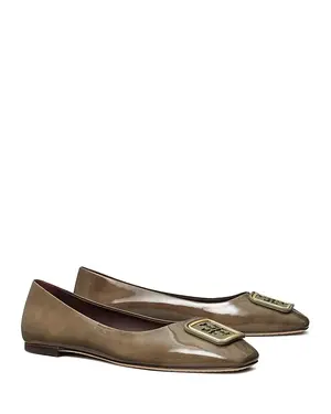 Tory Burch Georgia Ballet Flats Smoke Gray