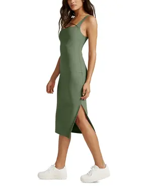 Beyond Yoga Space Dyed Icon Midi Dress - Moss Green