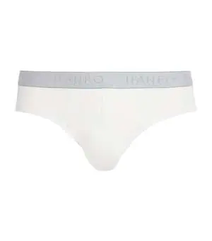 Hanro Cotton-blend Essential Briefs - White