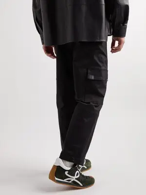 Loewe Straight-leg Cotton-blend Gabardine Cargo Trousers
