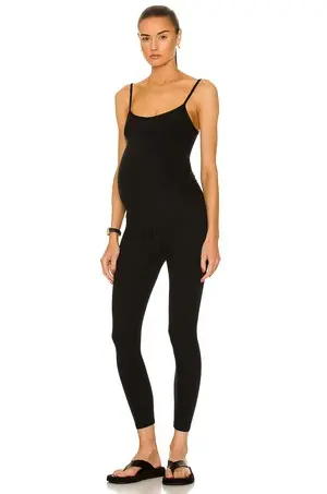 Beyond Yoga Spacedye Uplift Maternity Jumpsuit In Black