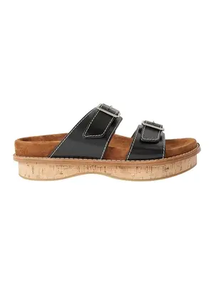 Chloé Marah Topstitched Leather Sandals