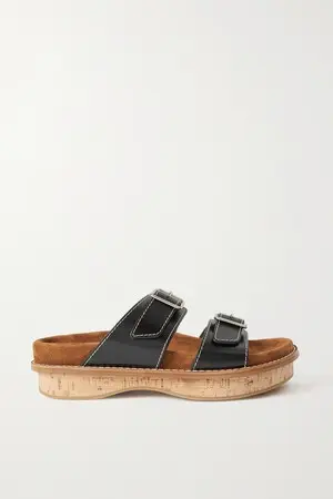 Chloé Marah Topstitched Leather Sandals