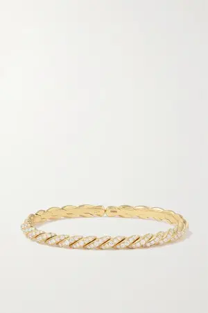 David Yurman Pavéflex 18-karat Diamond Bracelet - Gold