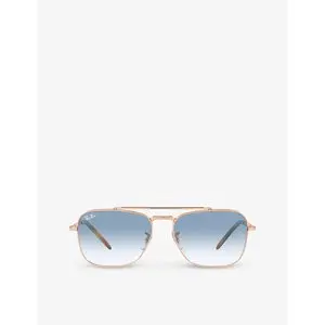 Ray-ban Caravan Aviator Metal Sunglasses - Gold