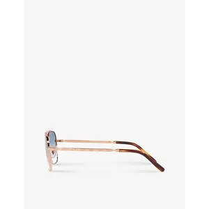Ray-ban Caravan Aviator Metal Sunglasses - Gold