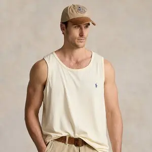 Ralph Lauren Washed Jersey Tank Herbal Milk