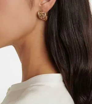 FERRAGAMO Gancio Rope Stud Earrings - Gold