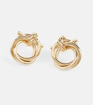 FERRAGAMO Gancio Rope Stud Earrings - Gold
