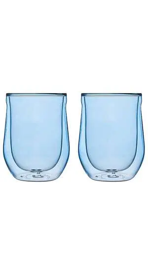 CORKCICLE Glass Stemless Cup Double Pack In Blue - Ice Blue