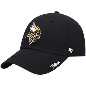 '47 Minnesota Vikings Miata Clean Up Secondary Adjustable Hat - Black