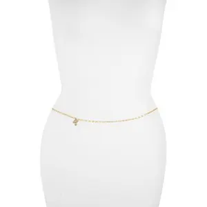 VIDAKUSH Mushroom Charm Chain Belt - Gold