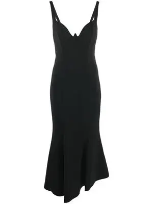 Alexandre Vauthier Wool-silk Blend Flared Hem Dress