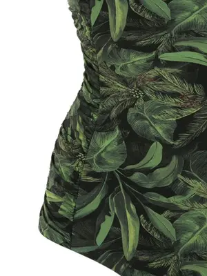 Isolda Coqueiral Foliage-print Swimsuit