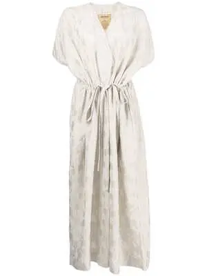 UMA WANG Floral-print Short-sleeve Dress