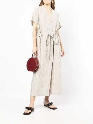 UMA WANG Floral-print Short-sleeve Dress