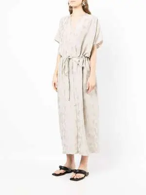 UMA WANG Floral-print Short-sleeve Dress