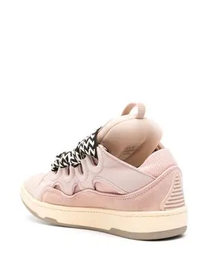 LANVIN Curb Lace-up Sneakers - Pink