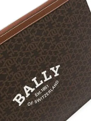 Bally Bollis Logo-print Clutch
