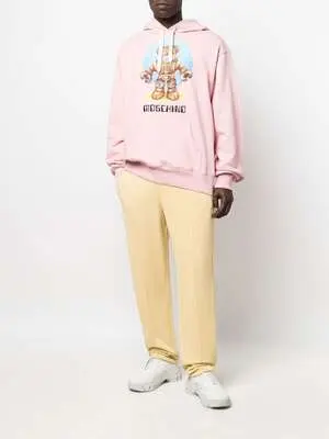 Moschino Teddy Bear-print Hoodie - Pink
