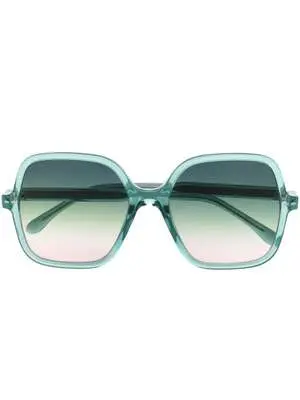 Isabel Marant Square Sunglasses - Green