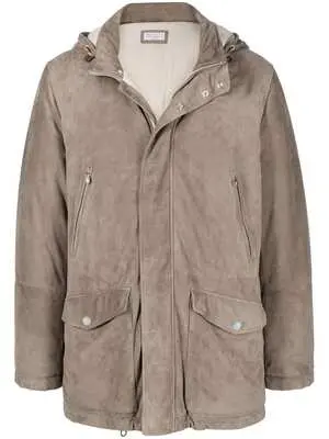Brunello Cucinelli Leather Coats For Men