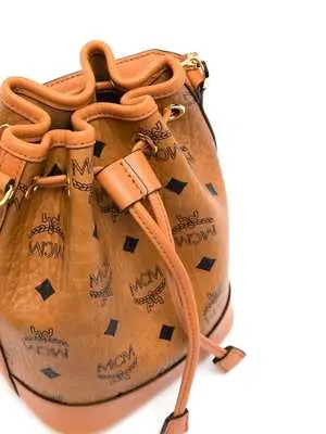 Mcm Mini Dessau Bucket Bag - Brown