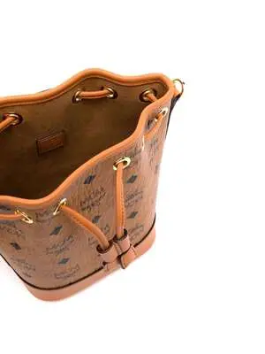 Mcm Mini Dessau Bucket Bag - Brown