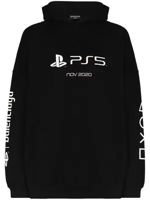Balenciaga Graphic-print Hoodie