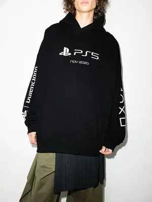 Balenciaga Graphic-print Hoodie
