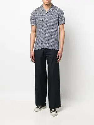 Orlebar Brown All-over Graphic-print Shirt - Blue