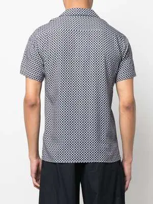 Orlebar Brown All-over Graphic-print Shirt - Blue